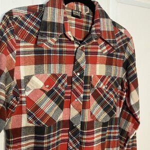 Double Decker | Shirts | Vintage Double Decker Plaid Flannel Shirt Mens ...